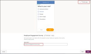 Power Apps Employee Engagement Survey Example