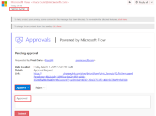 Microsoft Flow Example: When an item is created in SharePoint List ...