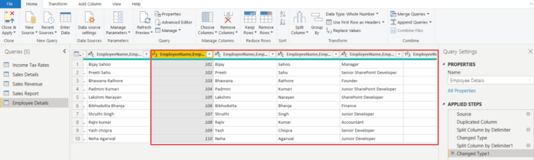 How to Split Columns in Power BI - SPGuides