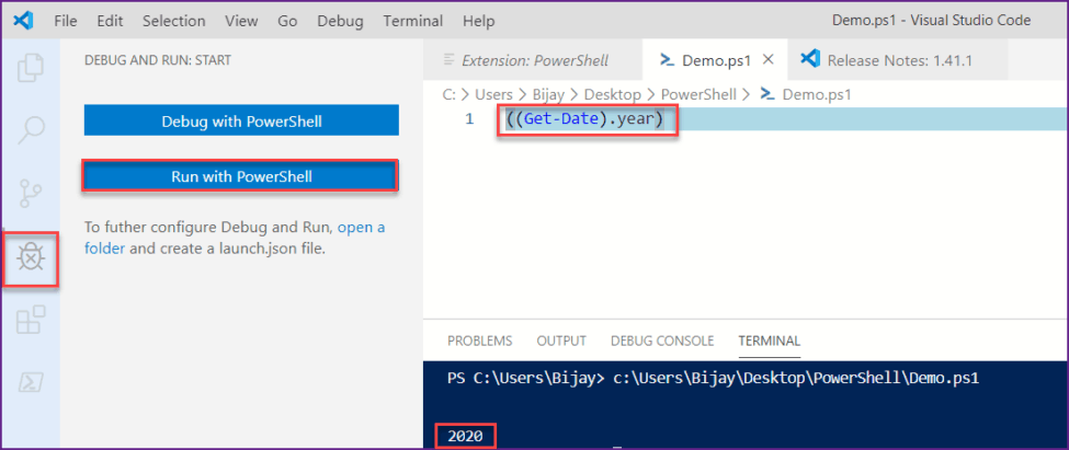 Missing argument in parameter list PowerShell