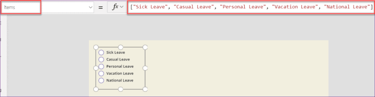 Power Apps radio button [With real examples] - SPGuides