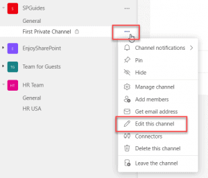 How to create a private channel in Microsoft Teams - SPGuides