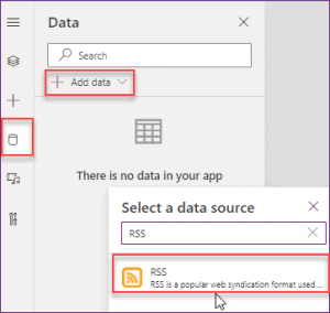 Power Apps RSS Feed