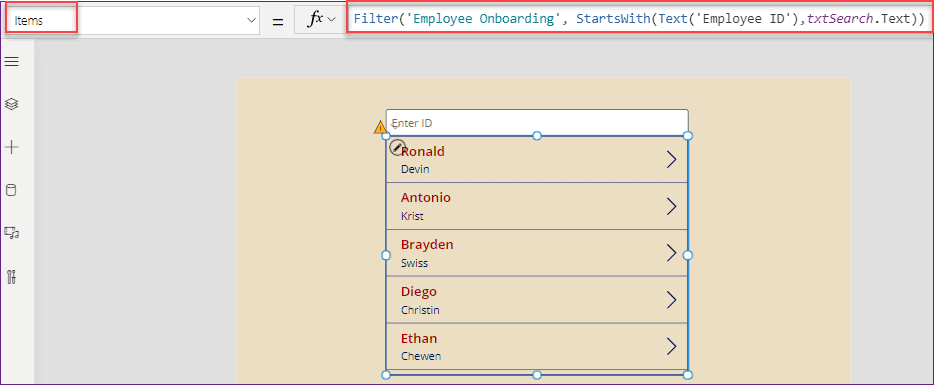 PowerApps StartsWith and EndsWith Functions - SPGuides