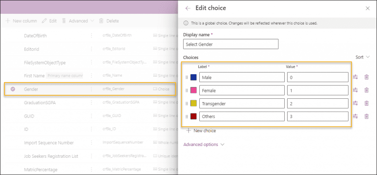 Filter Power Apps Gallery By Dataverse Choice Column