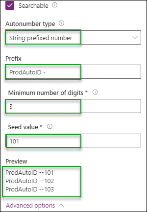 Dataverse Primary Name Column Autonumber