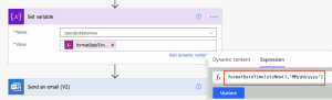 formatdatetime in Power Automate