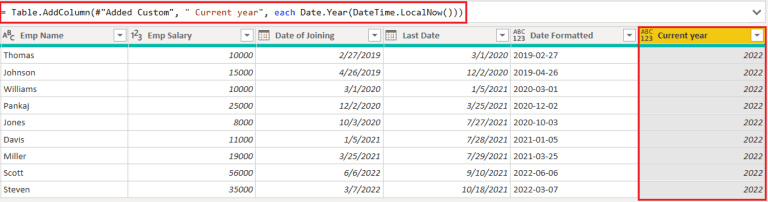 Add Date Column with Today’s in Power BI Power Query