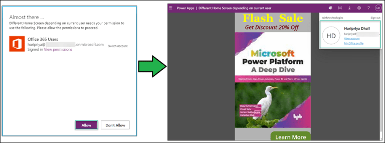 Show a Different Home Screen Per User in Power Apps