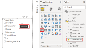How to Add a Dropdown Slicer in Power BI