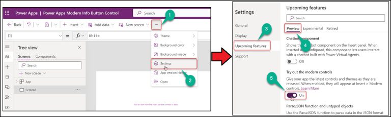 Power Apps Modern Information Button Control [Complete Guide]