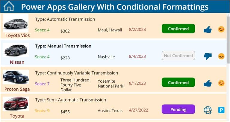Power Apps Gallery Control Examples Download [20 Various Real Scenarios]