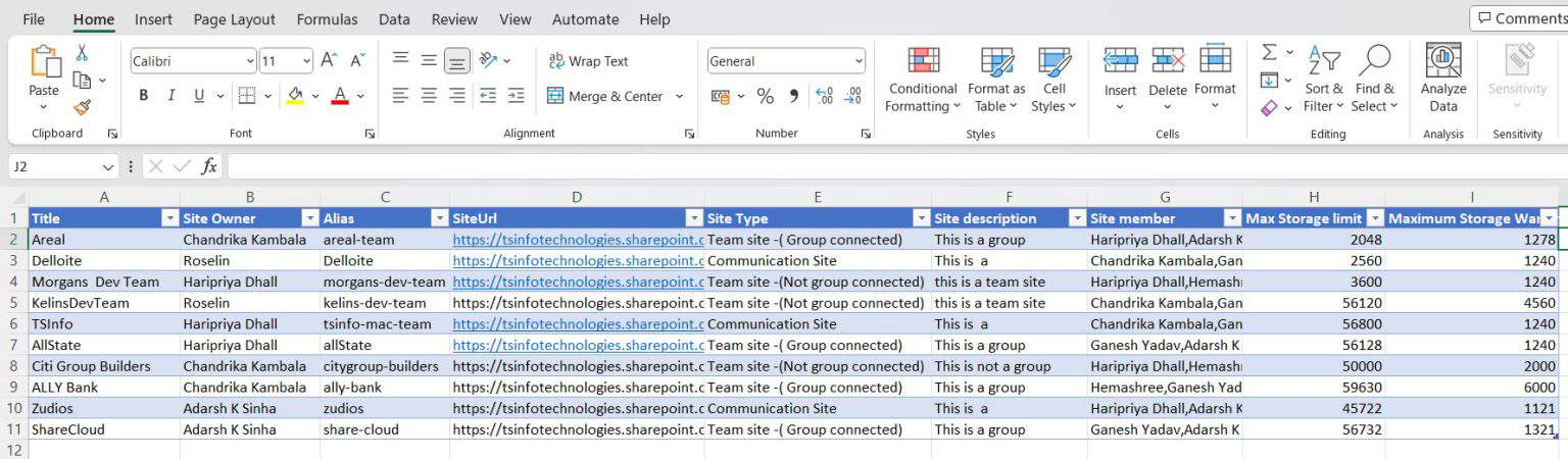 Create Multiple Sites in SharePoint Online using Power Automate from Excel