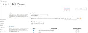 SharePoint List View: Create, Change & Delete a View