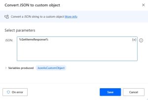 Power Automate Desktop SharePoint Get items Filter Query