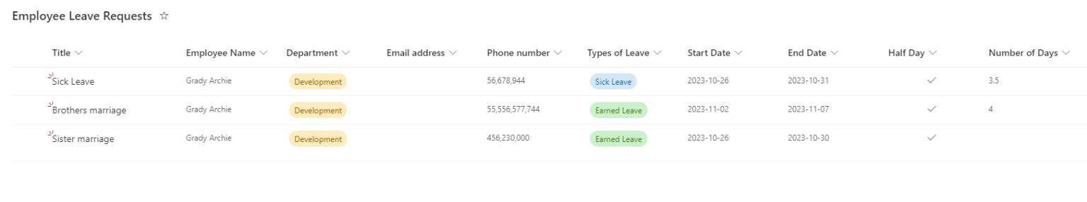 Power Automate Leave Request Approval Example
