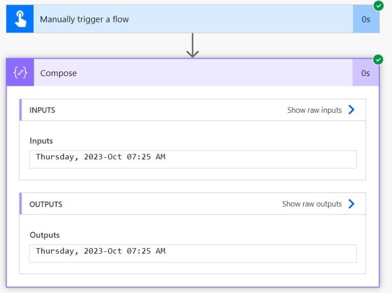 formatdatetime in Power Automate