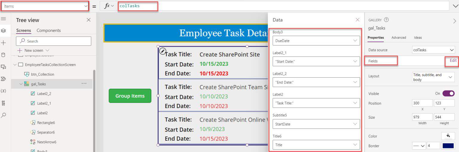 How to Group Items in Power Apps Gallery?