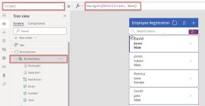 How to Use Power Apps Gallery OnSelect?