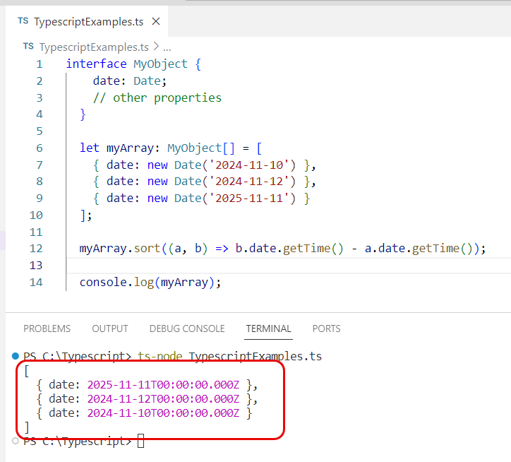 Typescript Sort Array Of Objects By Date Descending Typescript Sort Array Of Objects By Date Descending