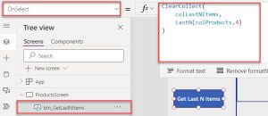How to Get First Item in Power Apps Collection?