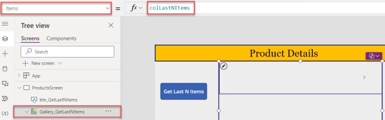 How to Get First Item in Power Apps Collection?