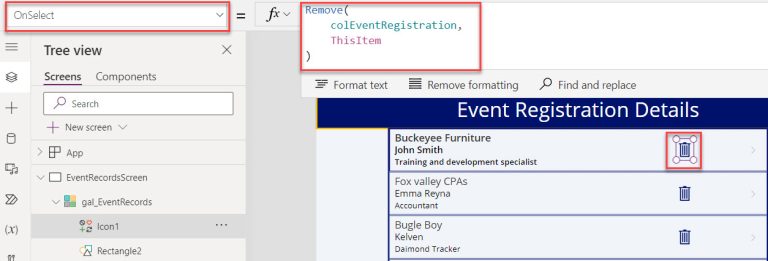 How to Remove Items From Power Apps Collection?