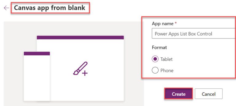 Power Apps List Box Control - How to Use?