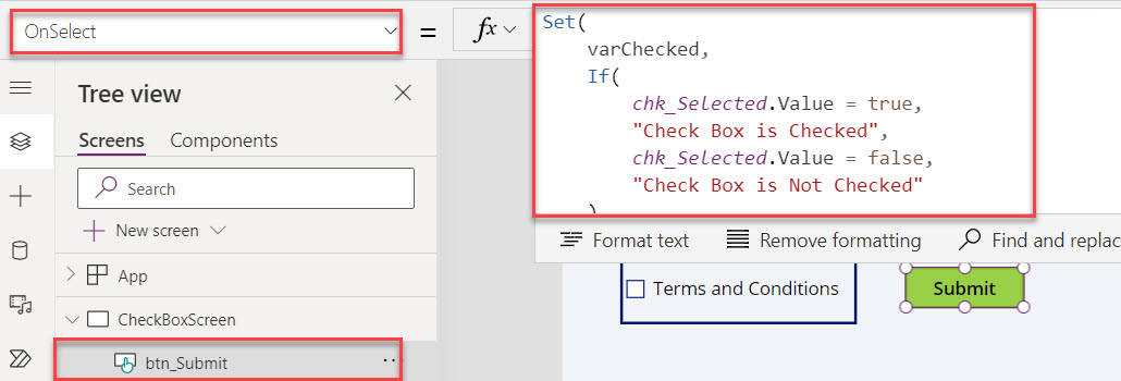 Power Apps Checkbox Value