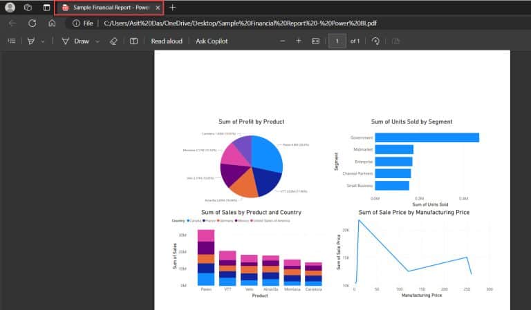How to Export Power BI Reports to PDF