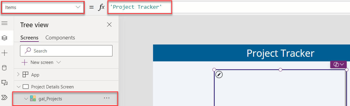Power Apps Data Table Default Select Row