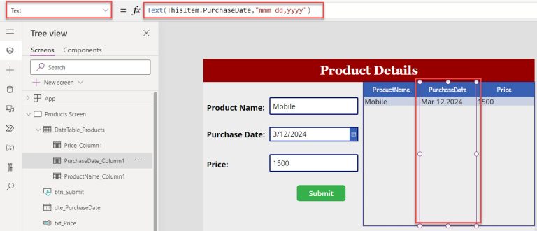 Power Apps Value Function - How to use