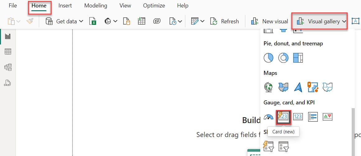 Card Visual in Power BI
