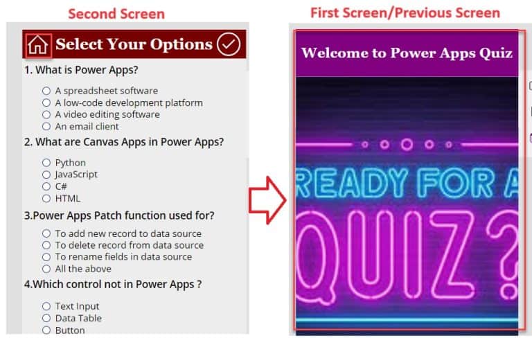 Navigate Function in Power Apps | PowerApps Navigate to Another Screen