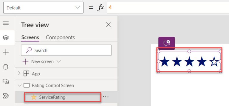 Power Apps Rating Control - How to Use