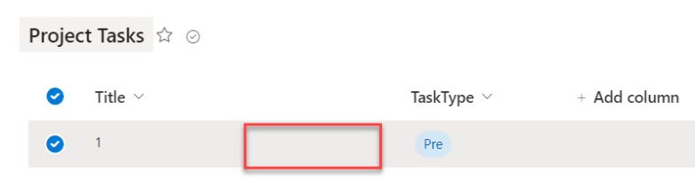 SharePoint List Title Column