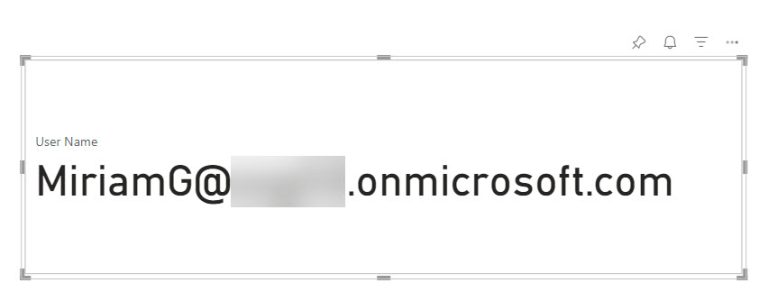 username() and userprincipalname() in Power BI