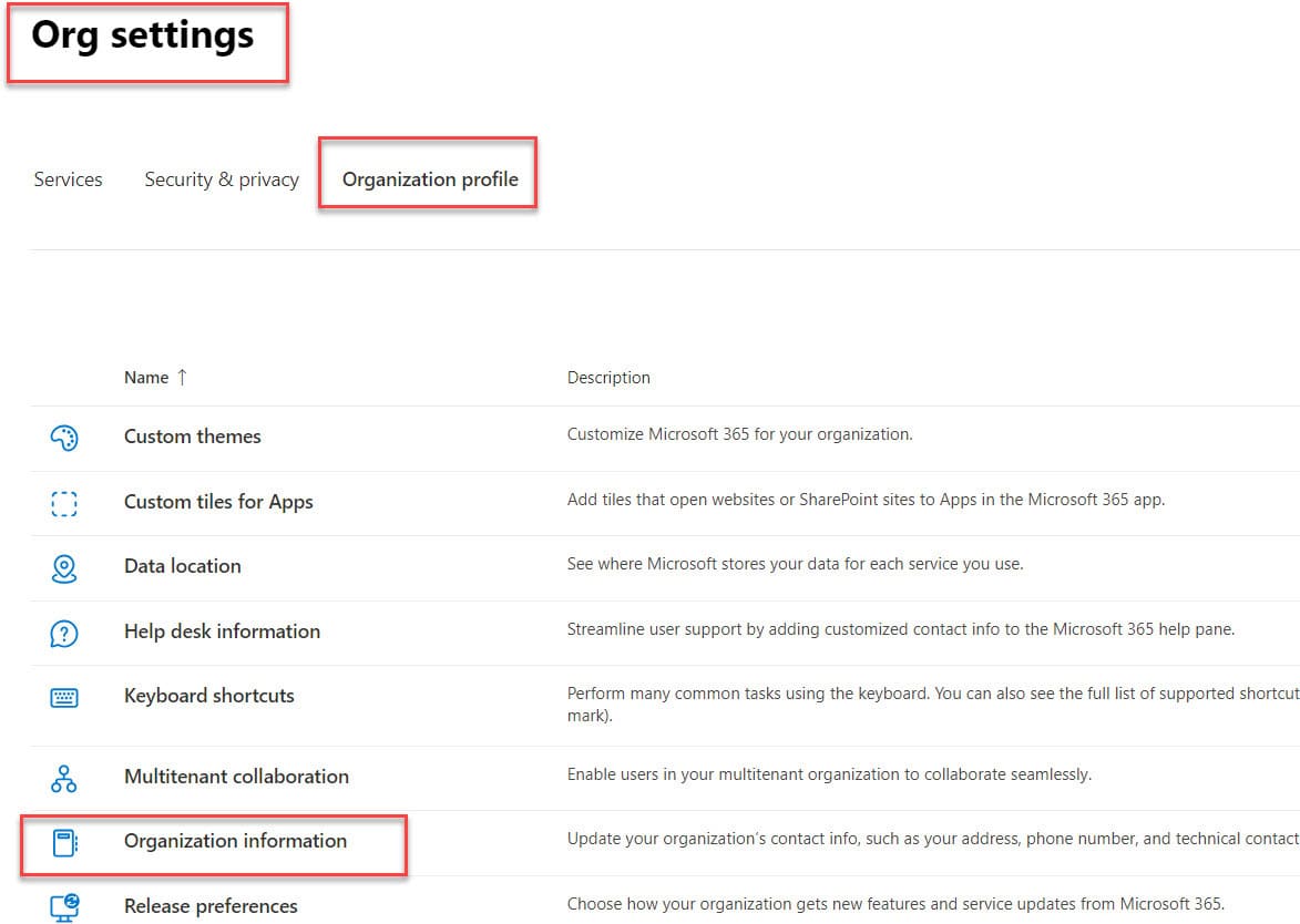 How to Change Organization Name in Microsoft 365?