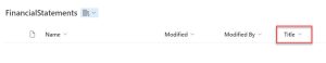 SharePoint List Title Column