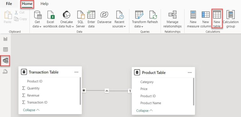 Create a New Table From an Existing Table in Power BI