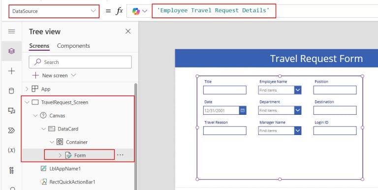 How to Create Power Apps Repeating Table With New Form?
