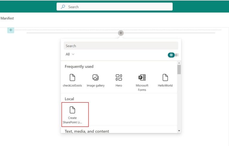 Create a SharePoint List or Library in SharePoint Framework