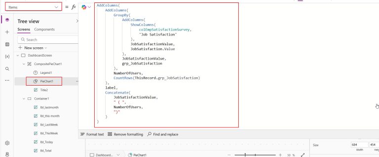 Create a Power Apps Canvas App Dashboard using Charts