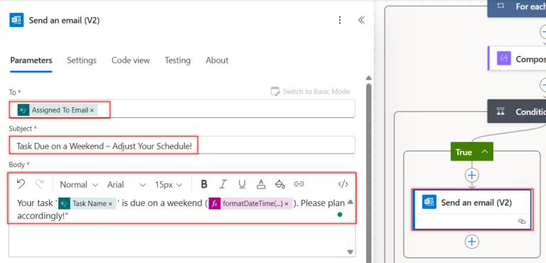 dayOfWeek Function in Power Automate