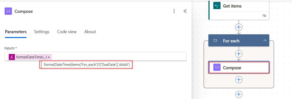dayOfWeek Function in Power Automate