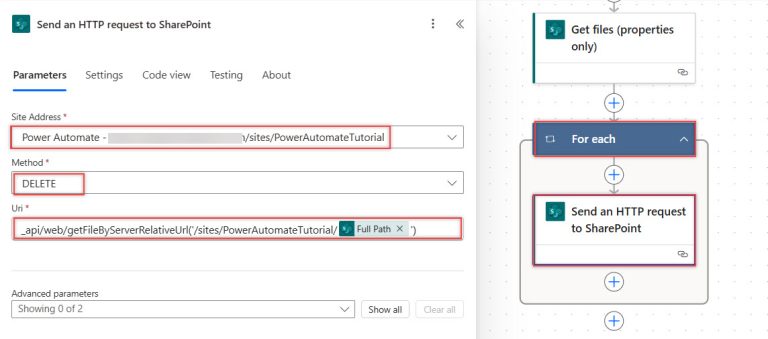 Delete Files From SharePoint Document Library Using Rest API in Power ...