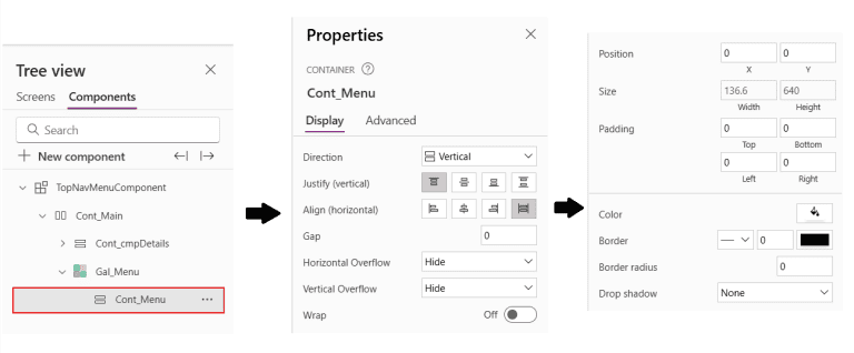 Power Apps Horizontal Navigation Menu Component With Submenu