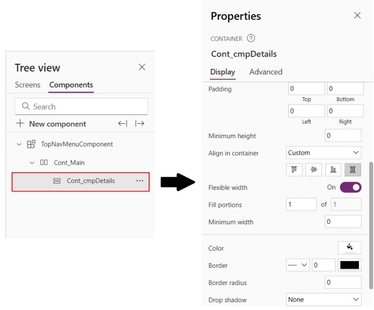 Power Apps Horizontal Navigation Menu Component With Submenu