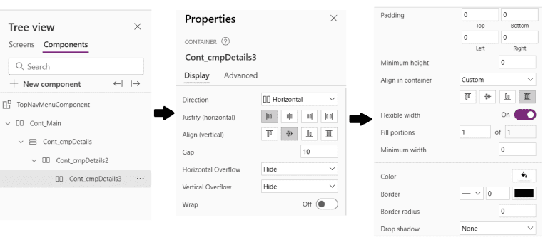 Power Apps Horizontal Navigation Menu Component With Submenu