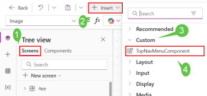 Power Apps Horizontal Navigation Menu Component With Submenu